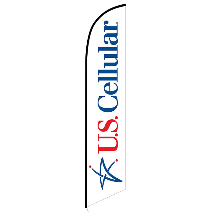 US Cellular Feather Flag | Cellphone Dealership Advertising